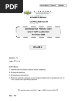 Ems Grade 9 Paper 2 Term 4 Controlled Test Question Paper | PDF