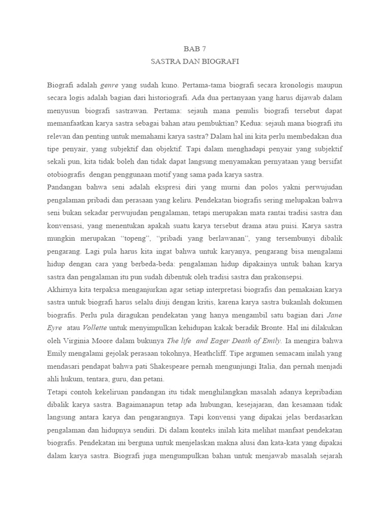 Teori Sastra | PDF | Klasik | Fiksi Umum