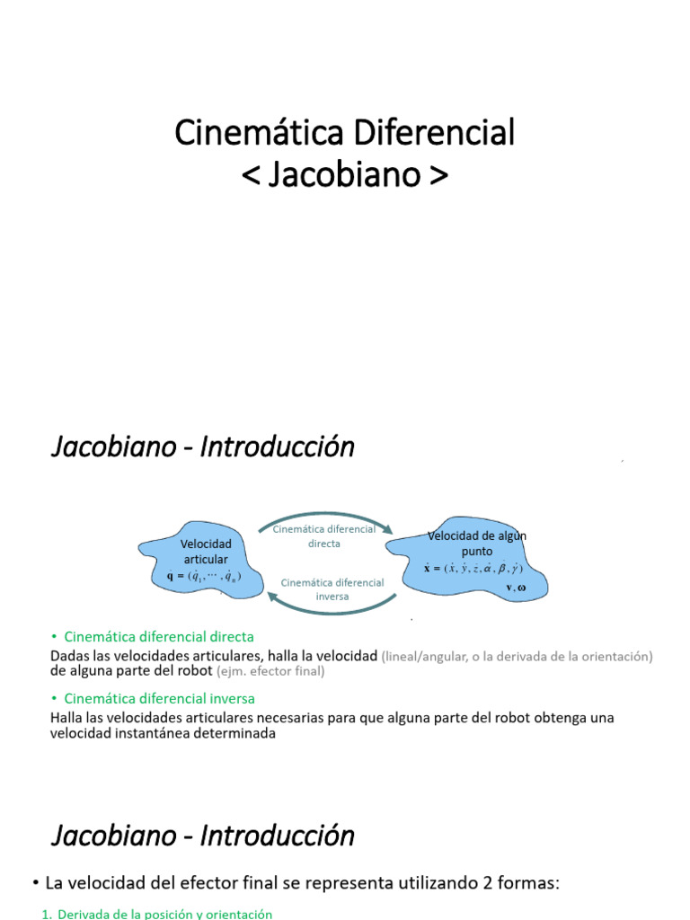 Jacobiano | PDF | Rotación | Matriz (Matemáticas)