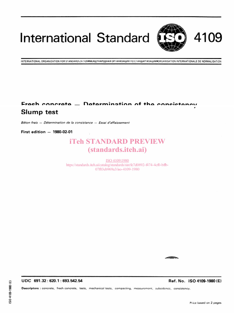 ISO-4109-1980 | PDF | International Organization For Standardization ...