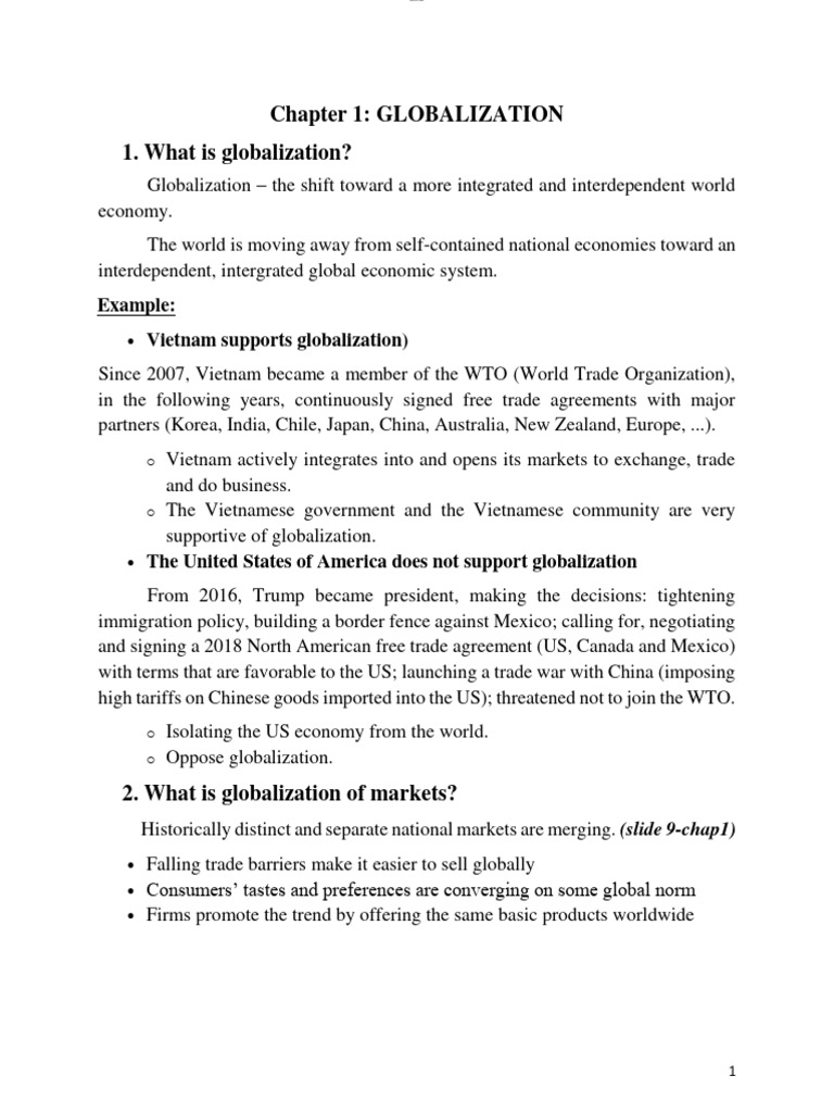 Ib Final | PDF | Globalization | World Trade Organization