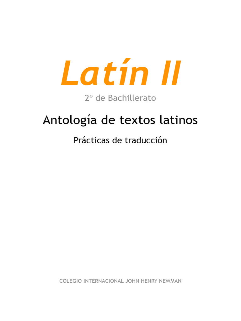 Textos Latín II Alumnos 2324 | Descargar gratis PDF | Galia | Palabra