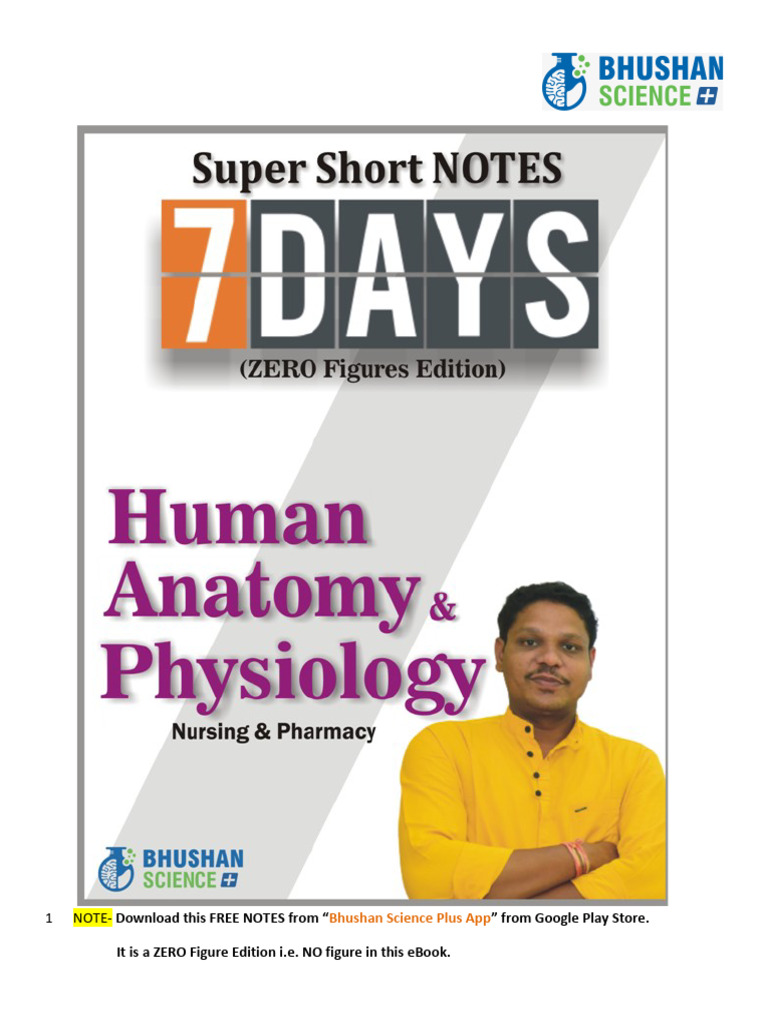 Super Short Notes of Anatomy and Physiology by Pooja???????????? | PDF ...