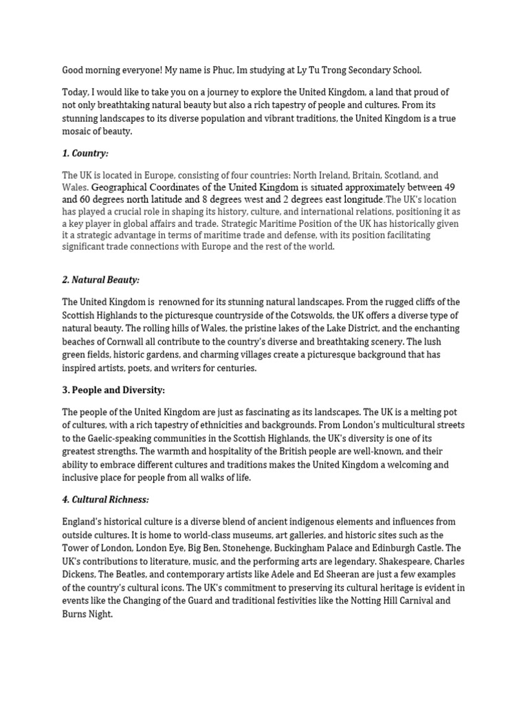 Bài Thuyết Trình Hùng Biện Tiếng Anh - Trần Xuân Phúc - 7C - THCS Lý Tự ...