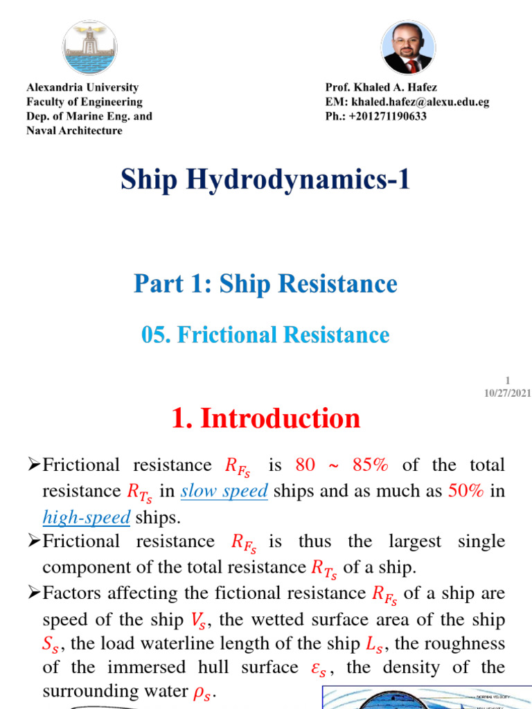 01 05 Frictional Resistance Pdf Turbulence Friction