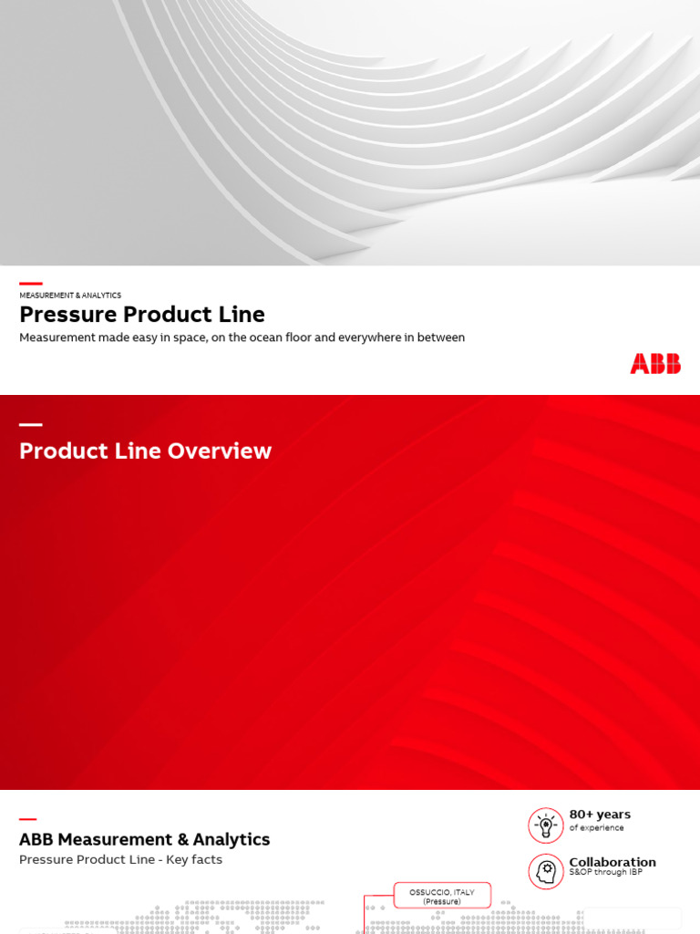 ABB Pressure Transmitters Overview | PDF | Density | Pressure Measurement