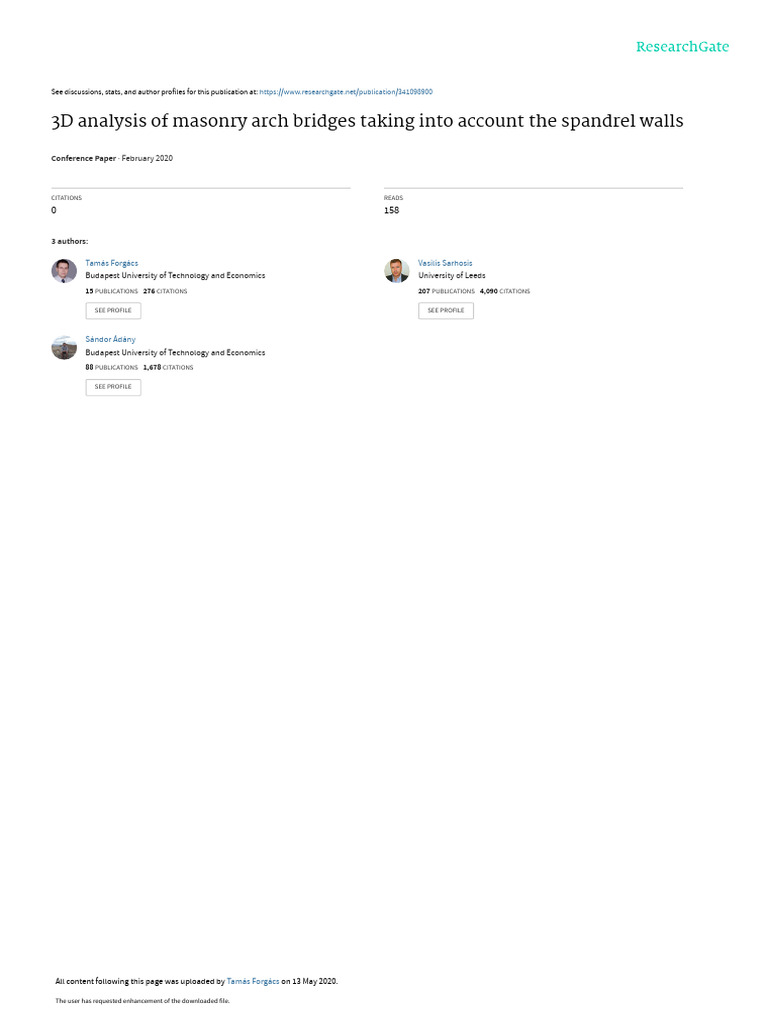 Forgacs 035 Revised | PDF | Bridge | Mechanical Engineering