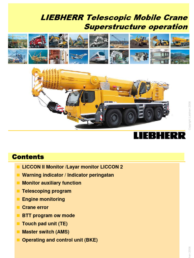 LTM Crane OW - Liccon2 Training - 2018 Bahasa | PDF | Crane (Machine ...