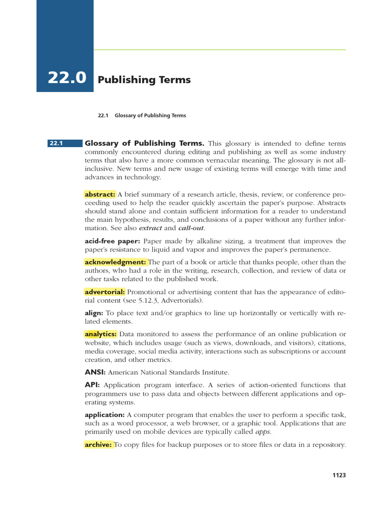 Publishing Terms | PDF | Page Layout | Icon (Computing)