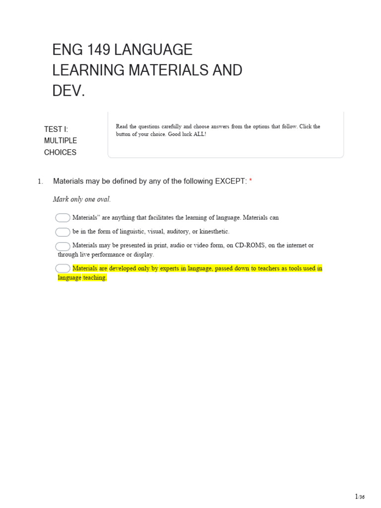 Eng 149 | PDF | Second Language | Learning