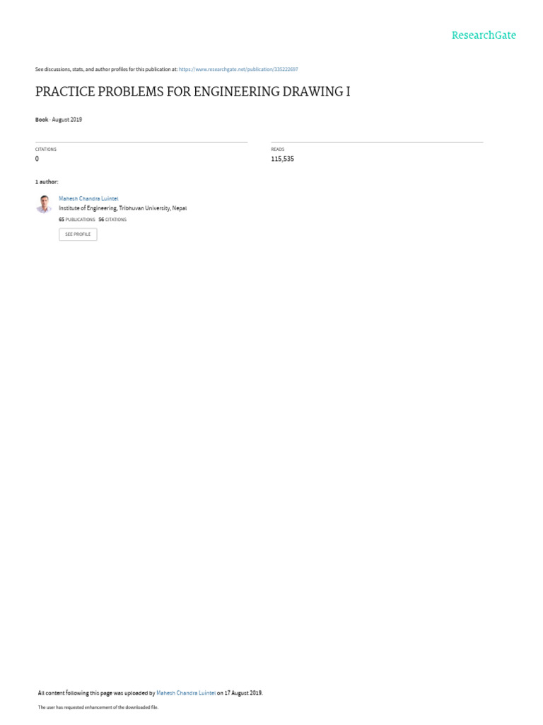 Practice Problems For Engineering Drawing I | PDF | Circle | Elementary ...