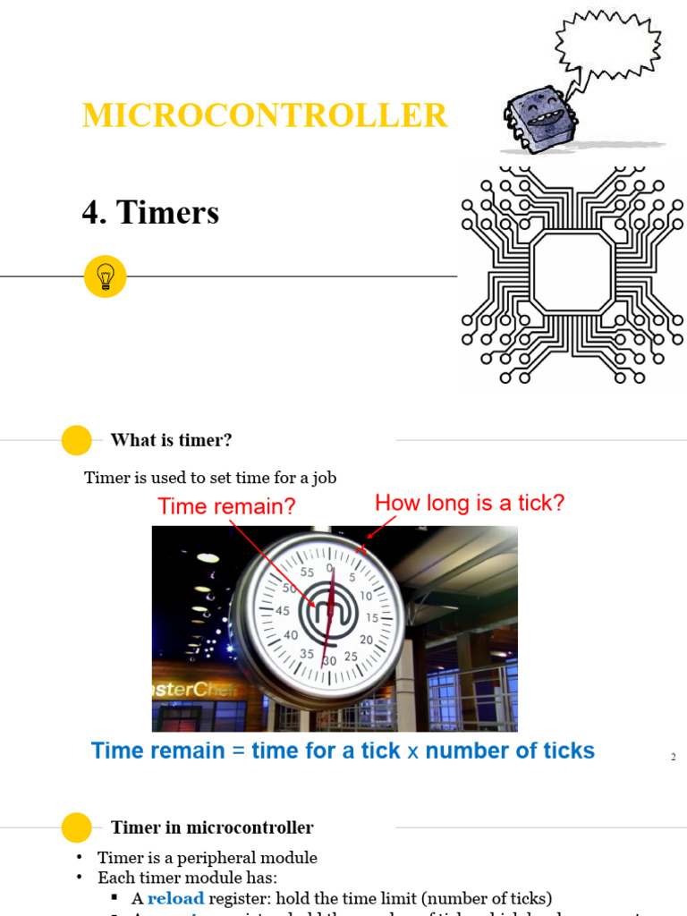 Timers And Interrupt Pdf Timer Microcontroller