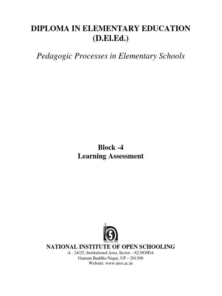 NIOS-CEE Module For D | PDF | Educational Assessment | Weight