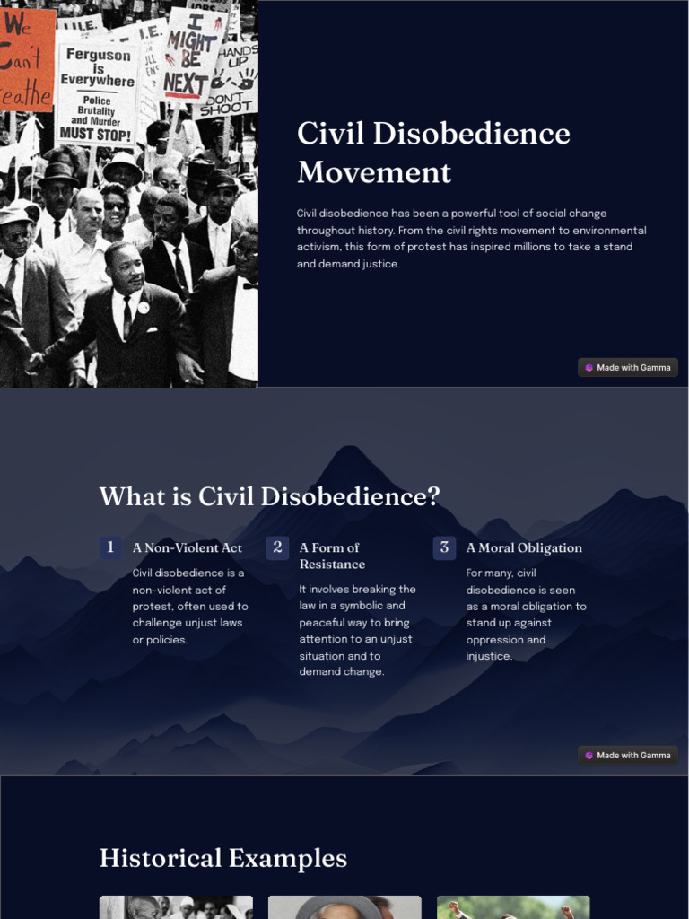 Civil Disobedience: A Tool for Change | PDF | Civil Disobedience ...