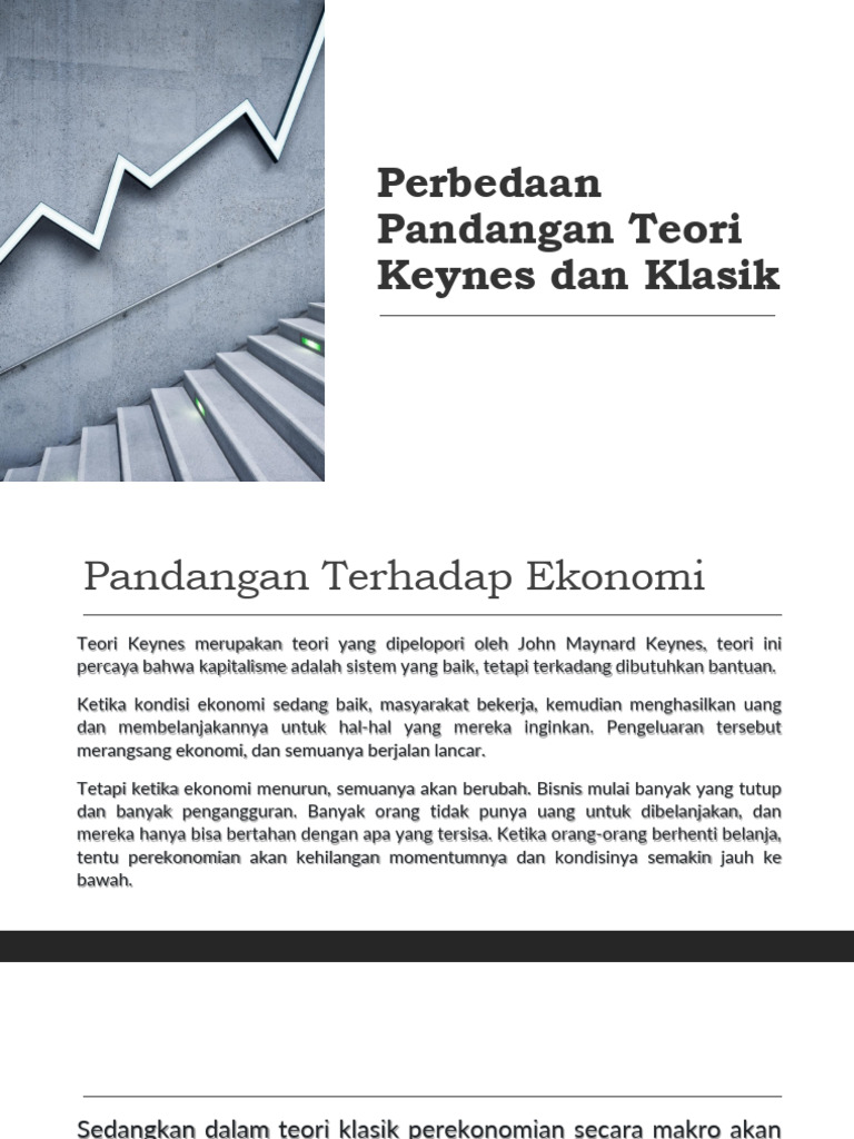 Minggu Ke 5 - Teori Keynes Vs Klasik | PDF | Pengelolaan Keuangan & Uang
