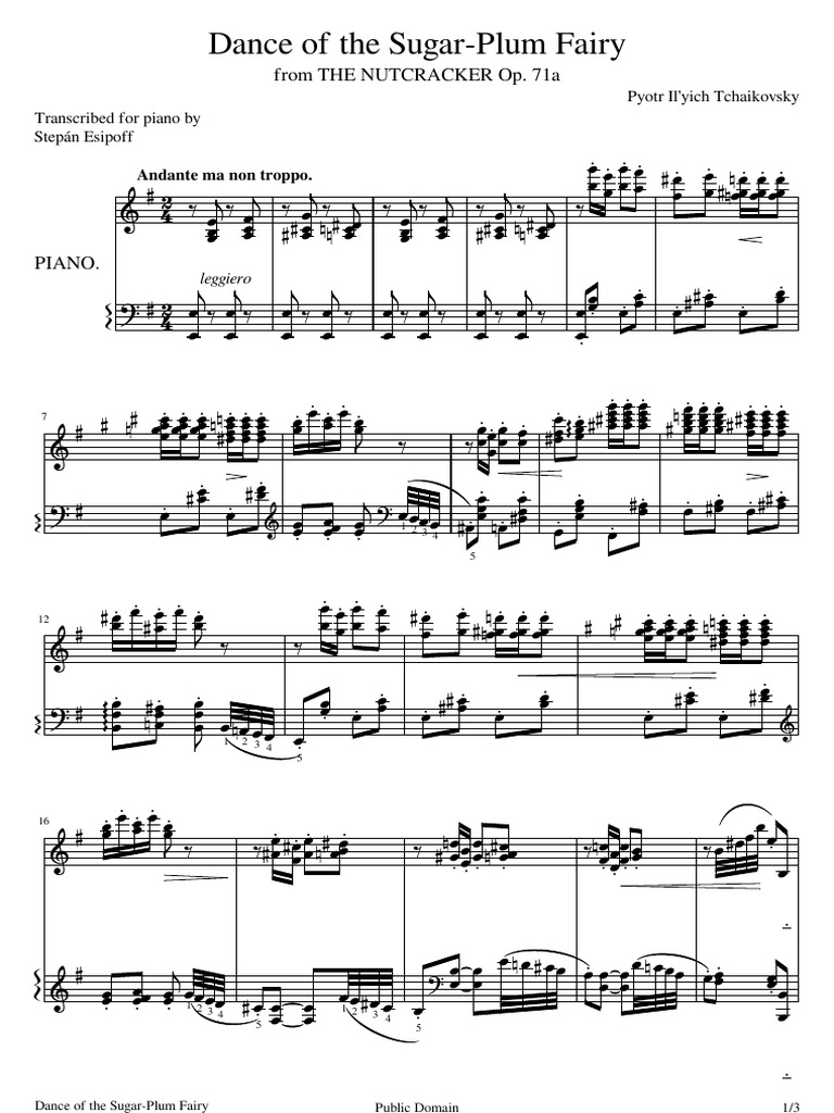 Dance of The SugarPlum Fairy | PDF