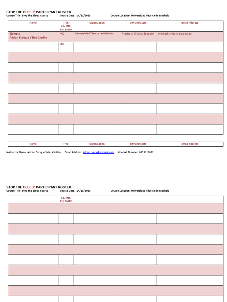 stop-the-bleed-participant-signin-sheet | PDF