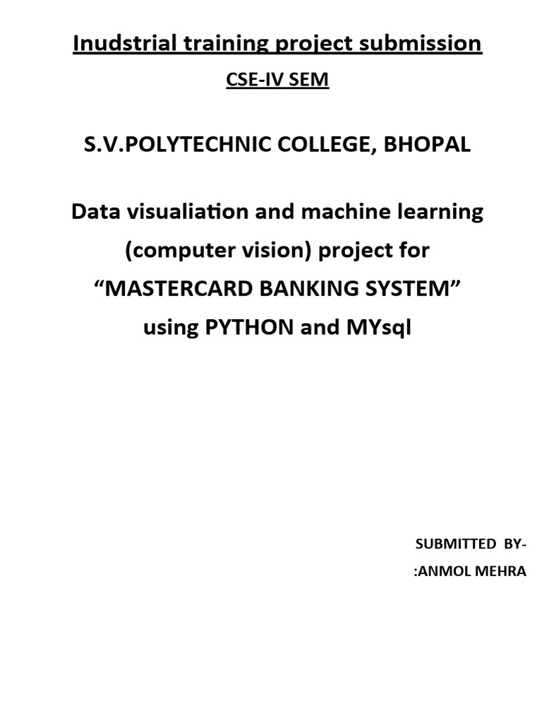 PROJECTREPORT | PDF | My Sql | Databases