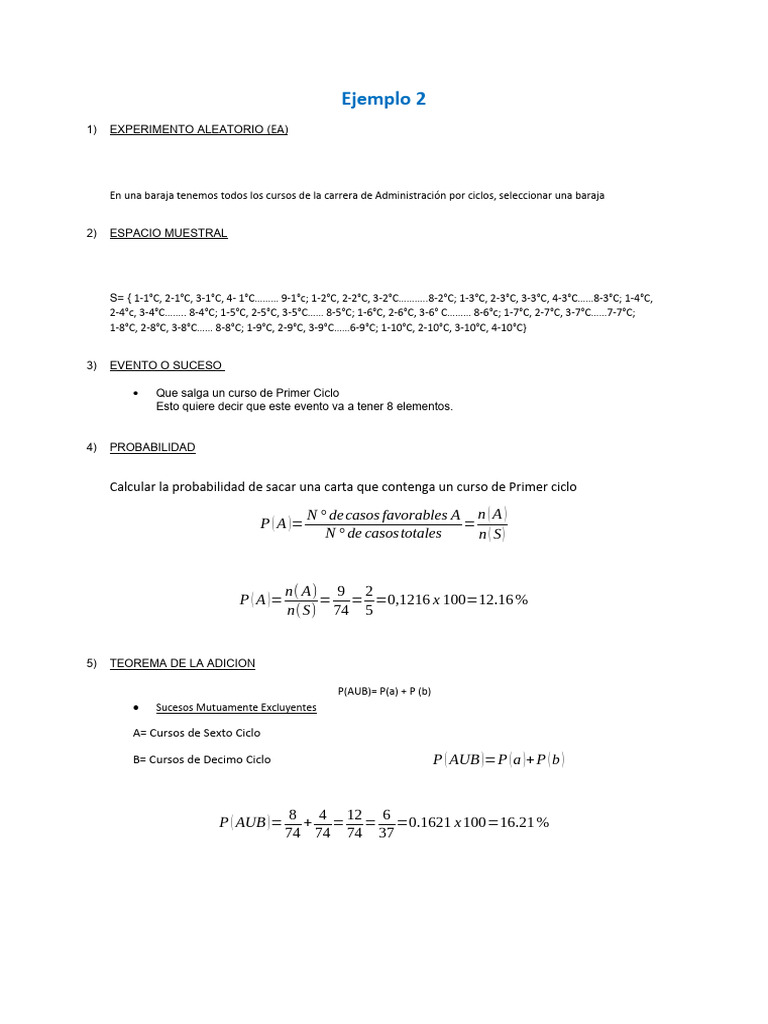 Ejemplo 2 | PDF | Probabilidad | Probabilidades y estadísticas