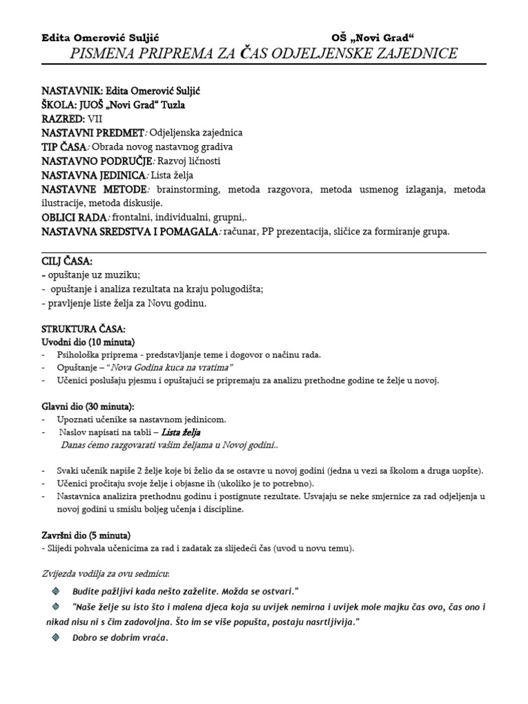 Lista Želja | PDF