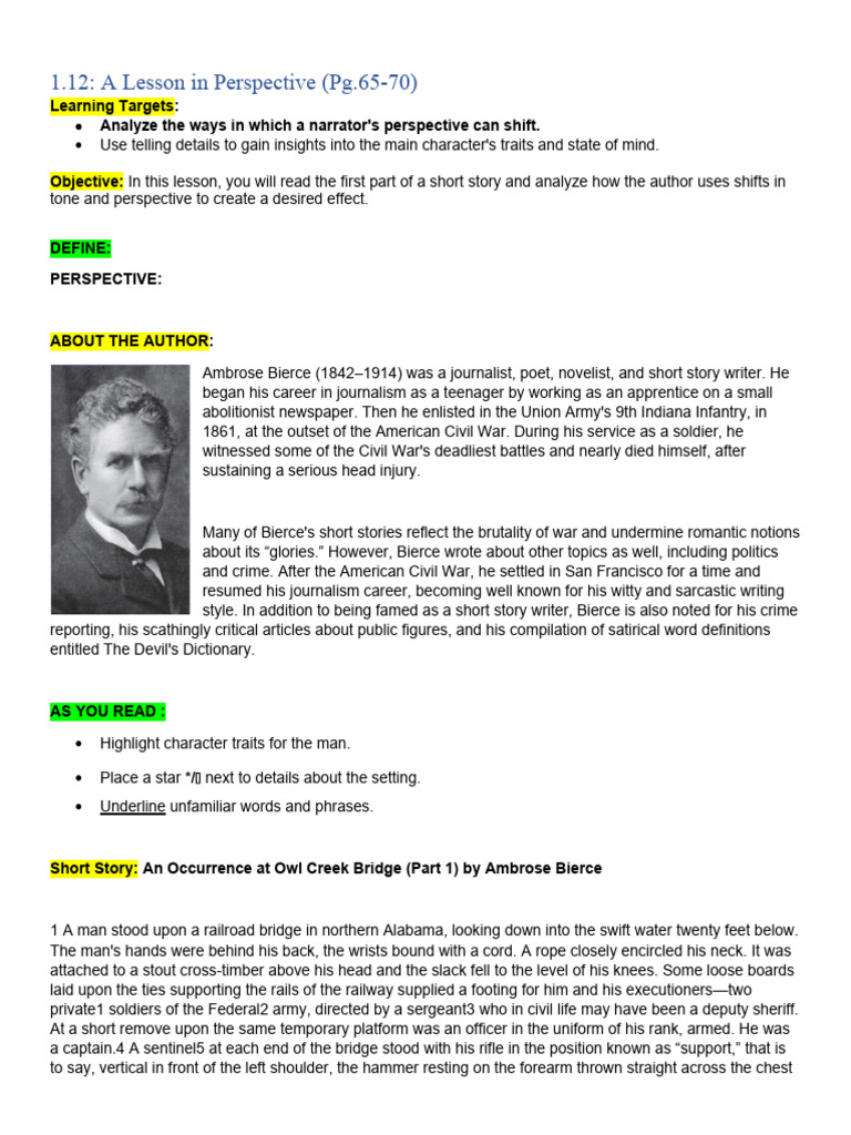 1.12 Worked On | PDF | Ambrose Bierce