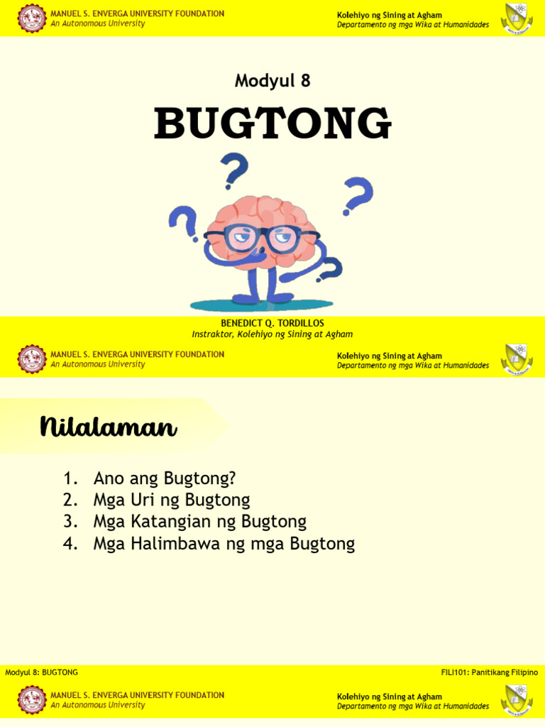 Modyul 8.4-Bugtong | PDF