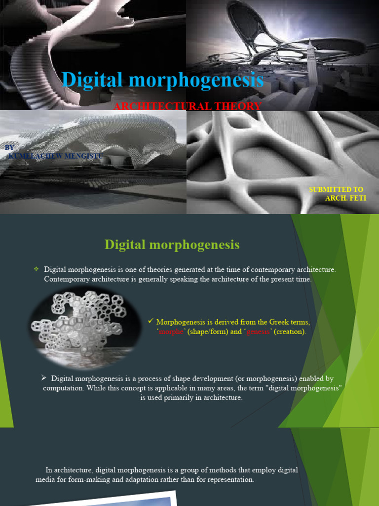 Digital Morphogenesis in Architecture | PDF | Top Down And Bottom Up ...
