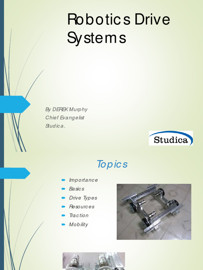 Robotics Drive Systems | PDF | Friction | Force