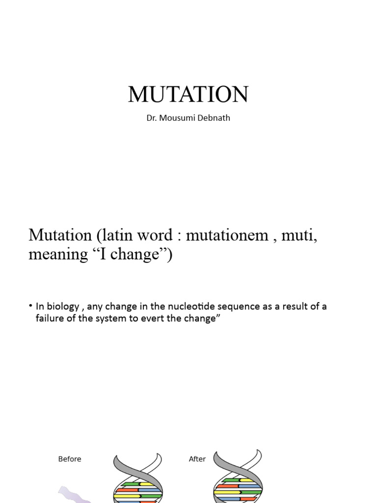 Mutation chromosome change in number and structure | PDF | Genetic Code ...