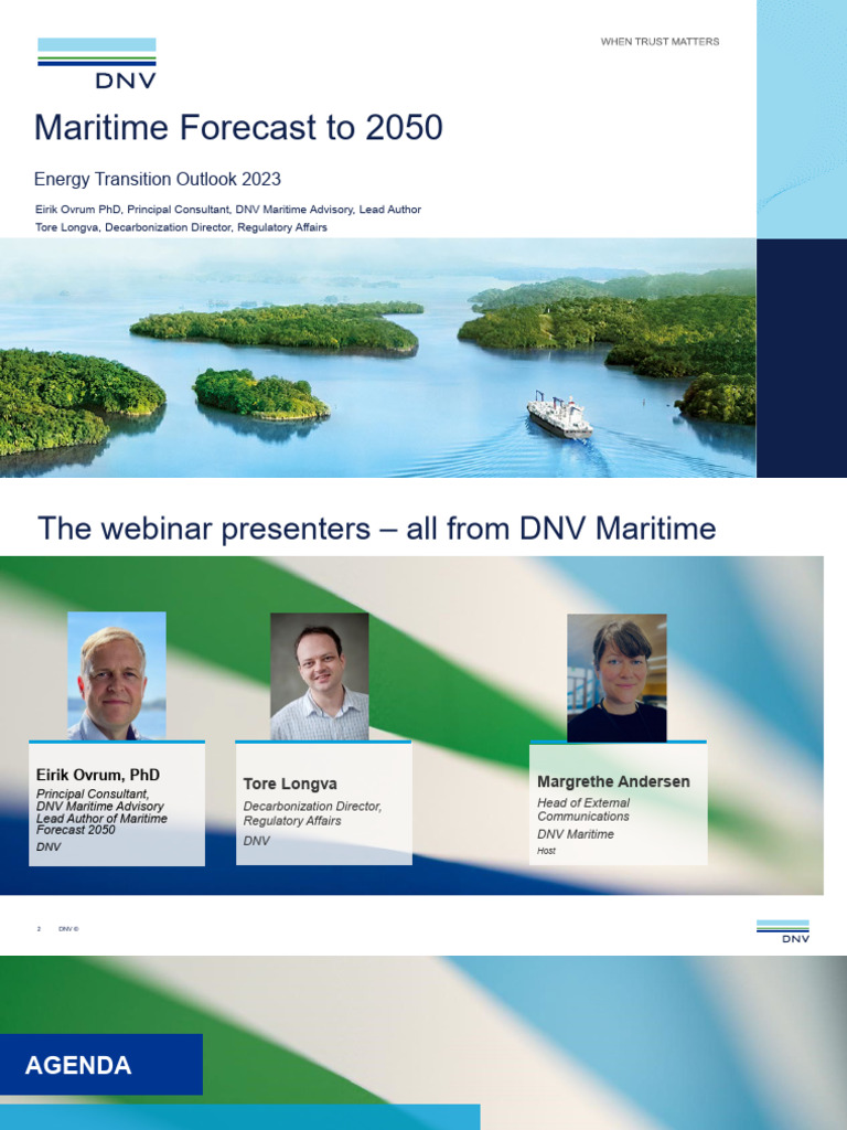 DNV Maritime Forecast To 2050 Webinar Slidedeck | Download Free PDF ...