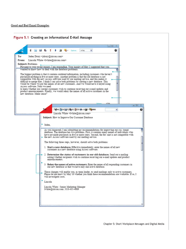Good Bad Email Worksheet STUDENT | PDF | Databases | Cyberspace