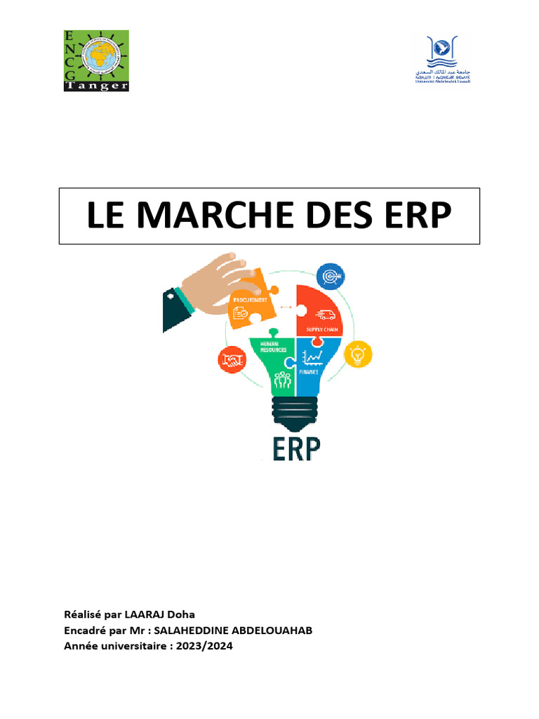 Le Marche Des Erp | PDF | Progiciel de gestion intégré | Cloud computing