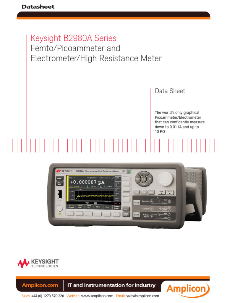Keysight B2981a Femto Picoammeter | PDF | Histogram | Computer Engineering