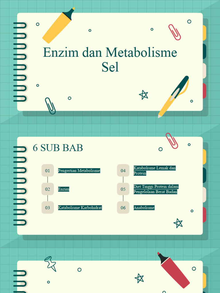 Enzim Dan Metabolisme Sel (BIOLOGI KELAS XII) | PDF | Kesehatan Holistik