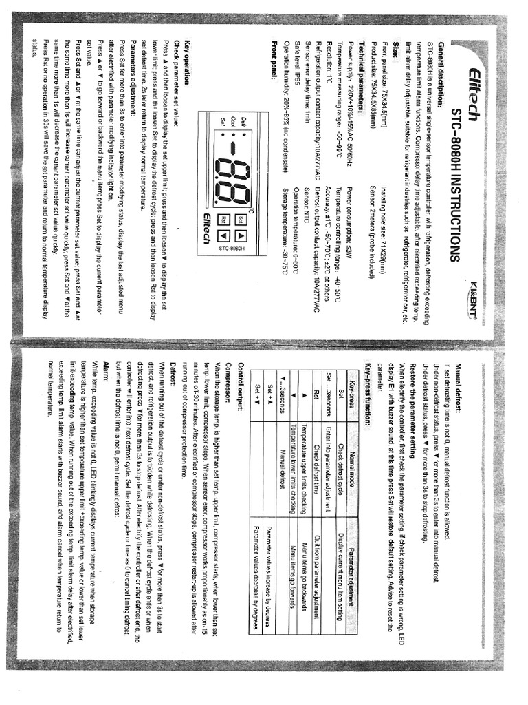 STC-8080H Manual | PDF