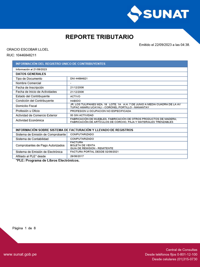 Report e Tributa Rio Llo El | PDF | Economias | Dinero
