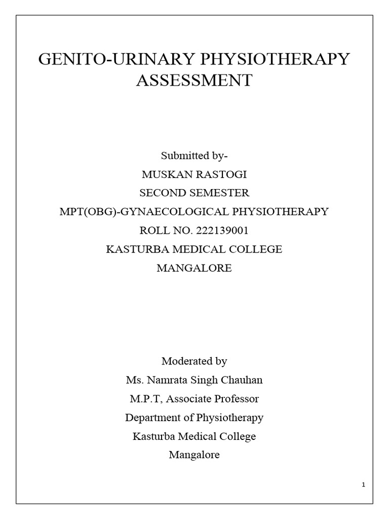 Genito Urinary Assessment | PDF | Urinary Incontinence | Uterus Genito Urinary Assessment | PDF | Urinary Incontinence | Uterus