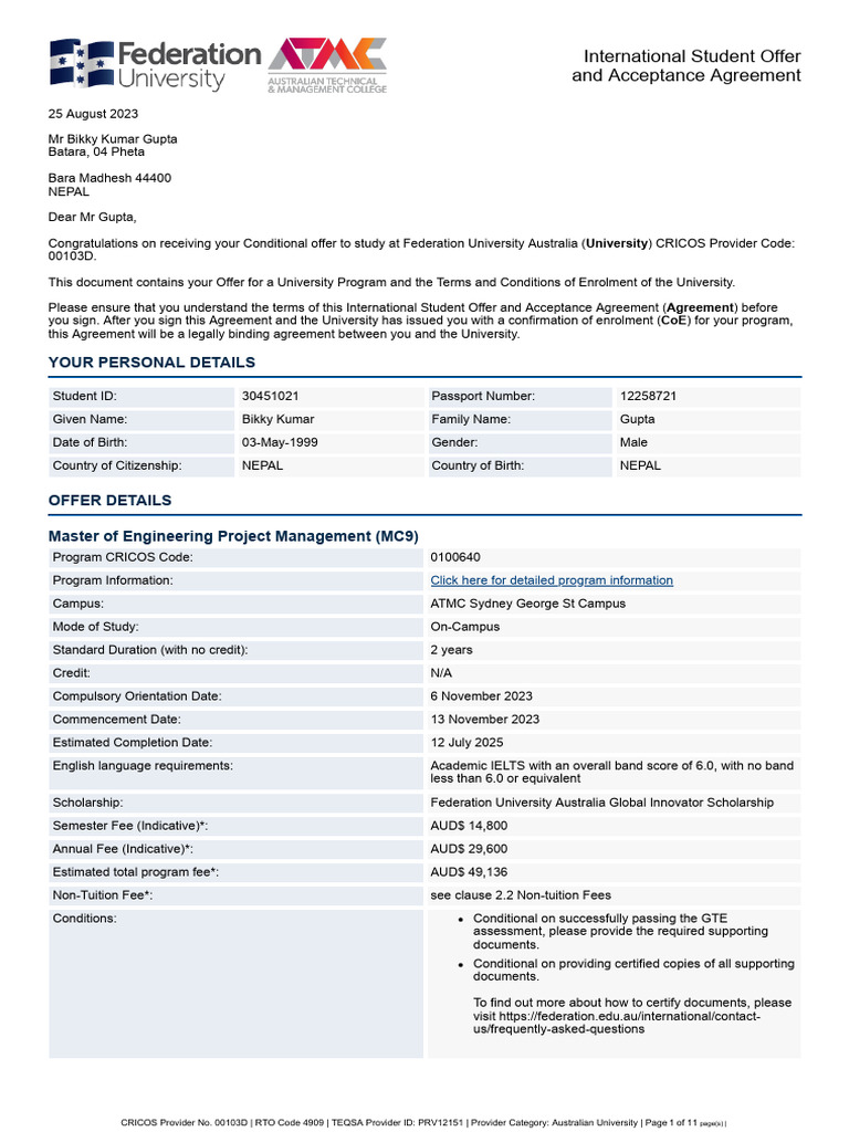 Sample of Letter_of_Offer | PDF