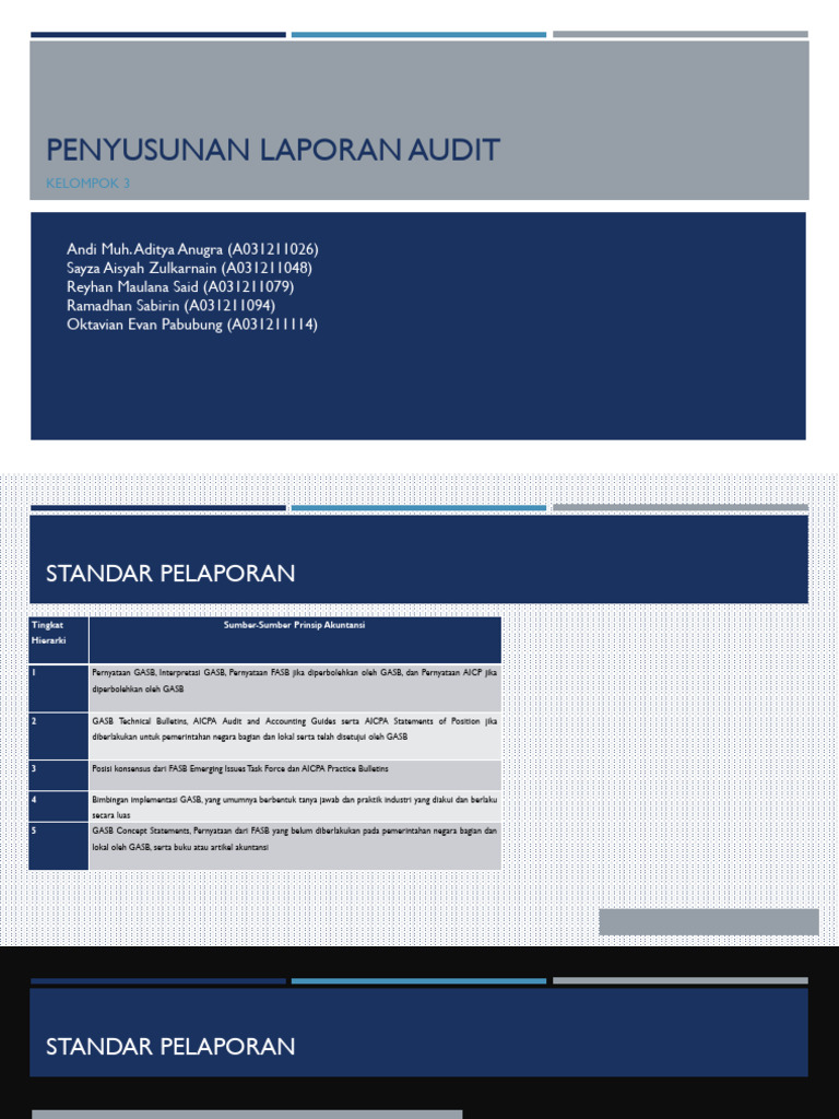 Penyusunan Laporan Audit KLP 3 - Audit 2 | PDF