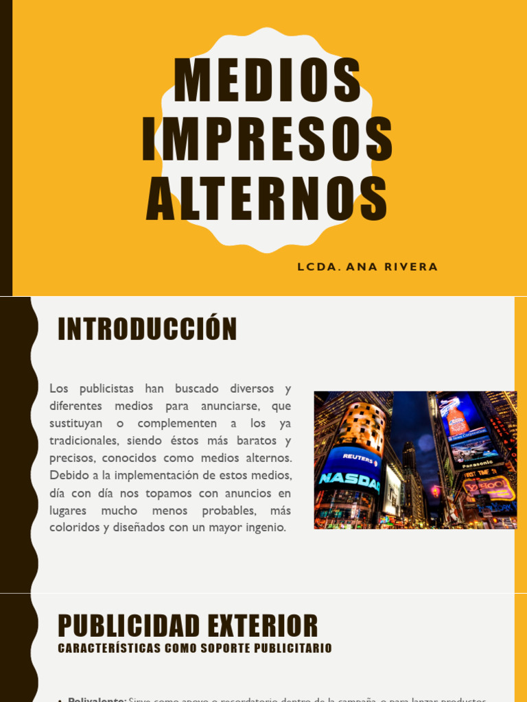 Publicidad Exterior y Medios Alternos | PDF | Publicidad | Transporte