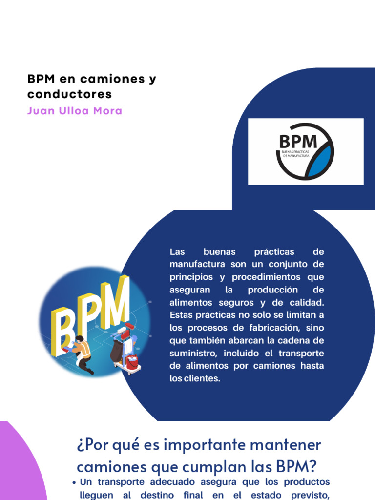 BPM en Camiones y Conductores | PDF | Contaminación | Alimentos