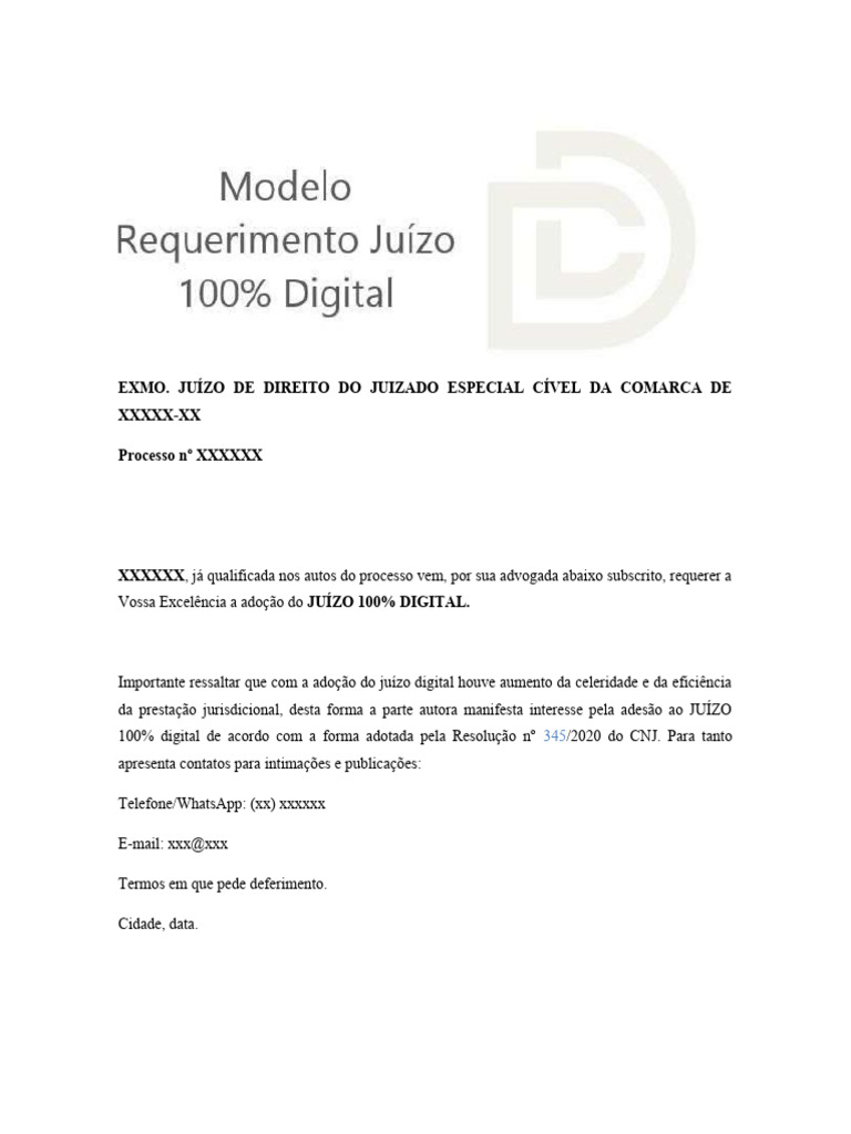 Modelo Requerimento | PDF