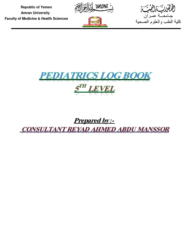 PEDIATRICS LOG BOOk Level (5) | PDF | Medicine | Neonatal Intensive ...