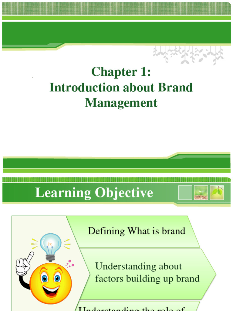 Chapter 1 Introduction About Brand Management | PDF | Brand | Communication