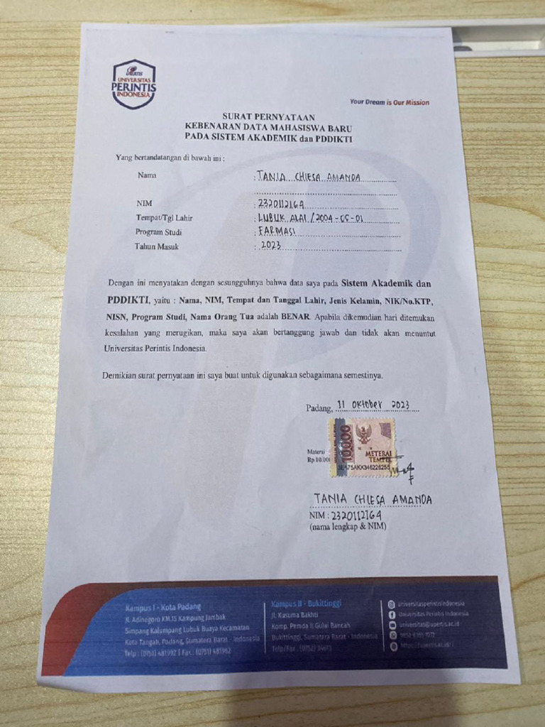 Tania Chiesa Amanda - 2320112164 | PDF