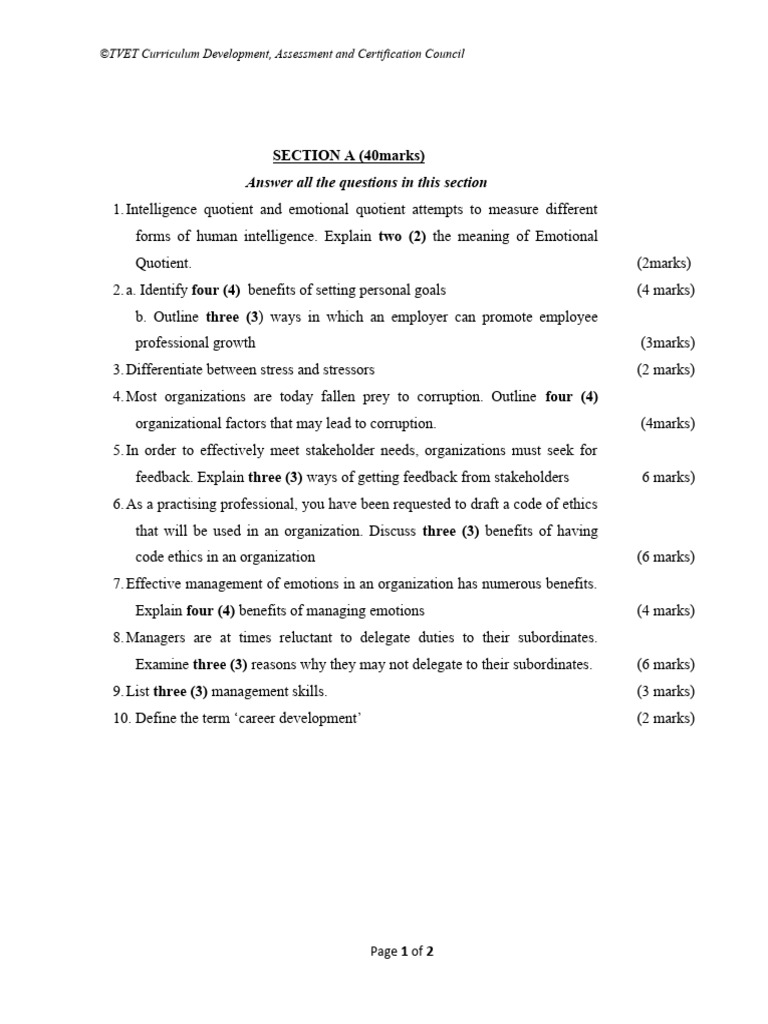 Candidate Tool - Written | PDF | Intelligence | Employment