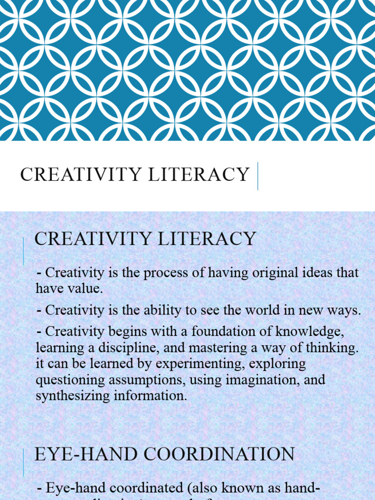 Creativity Literacy | PDF | Creativity | Literacy