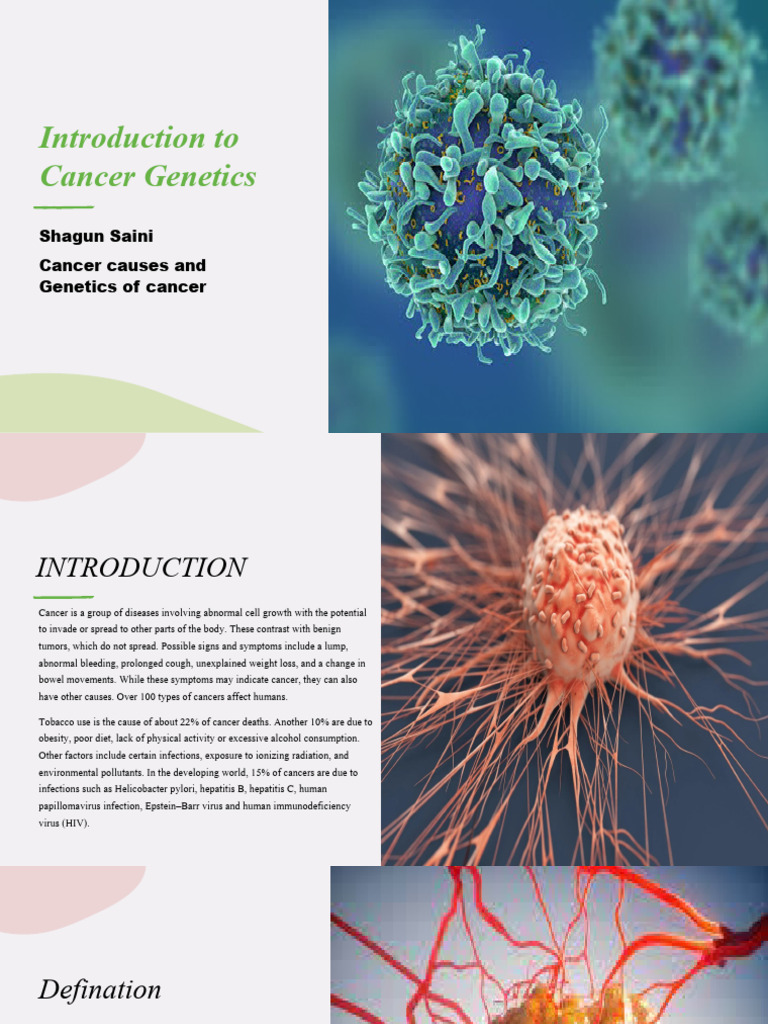 Introduction to Cancer Genetics | PDF | Cancer | Clinical Medicine