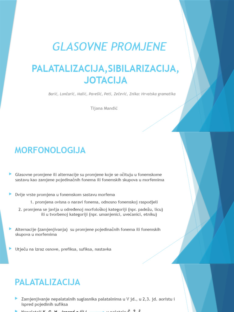 Glasovne Promjene | PDF