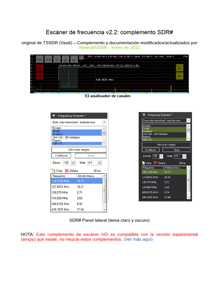 Frequency - Scanner - Plug in Esp Esp Ver1 | PDF | Ventana (informática ...